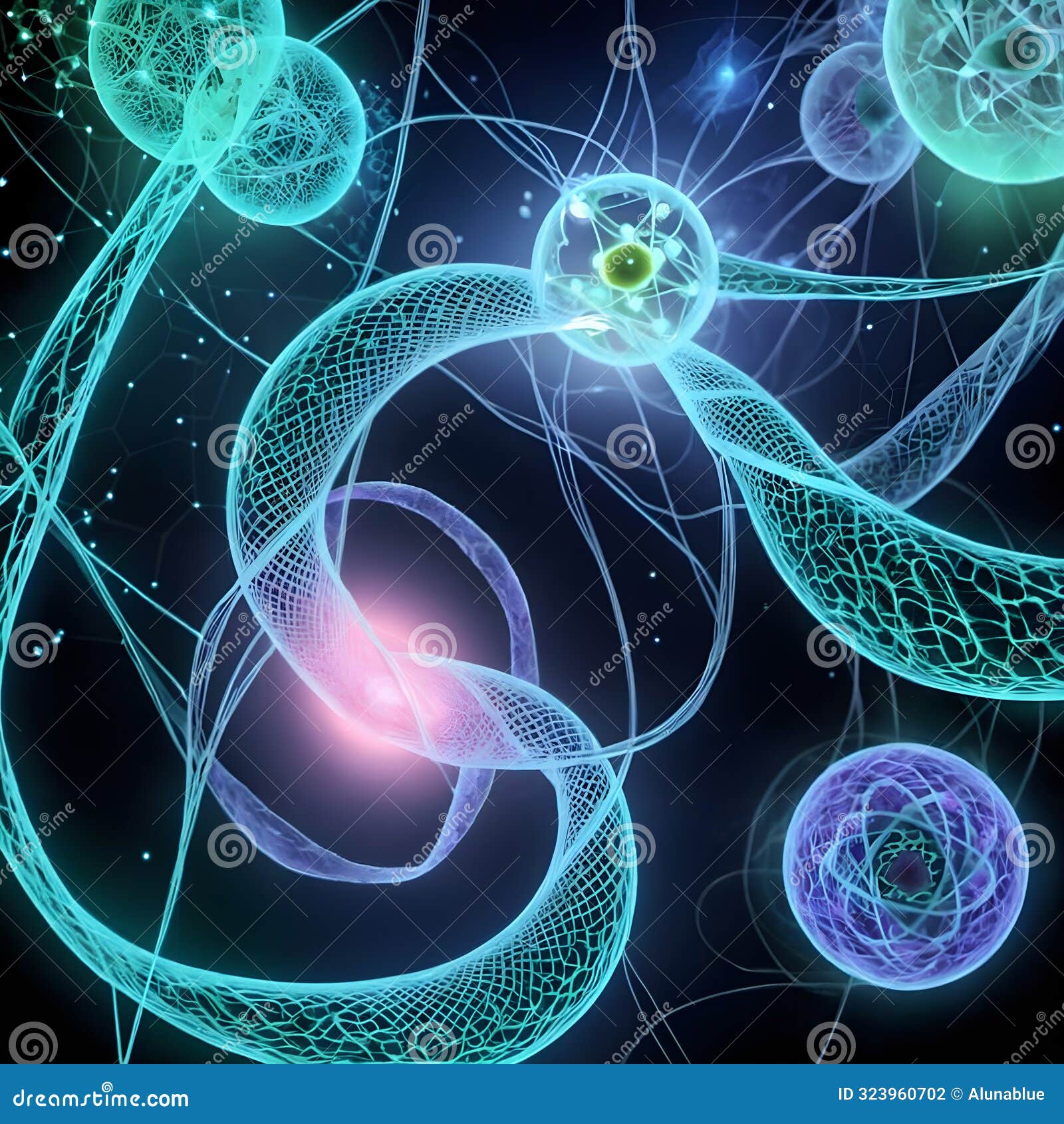 Quantum Entanglement Abstract Digital Art Stock Photo - Image of high ...