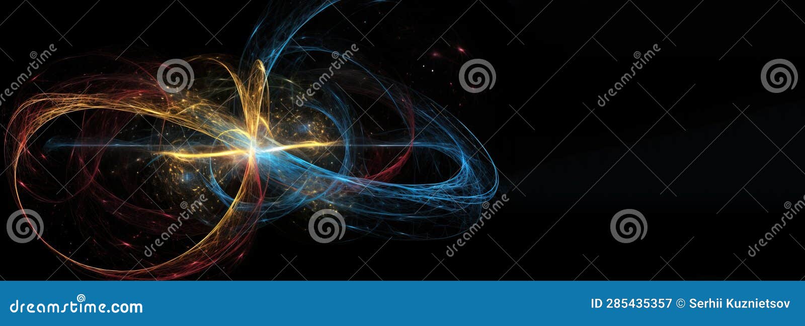 Quantum Entanglement, Scientific Technology Abstract Concept. AI ...