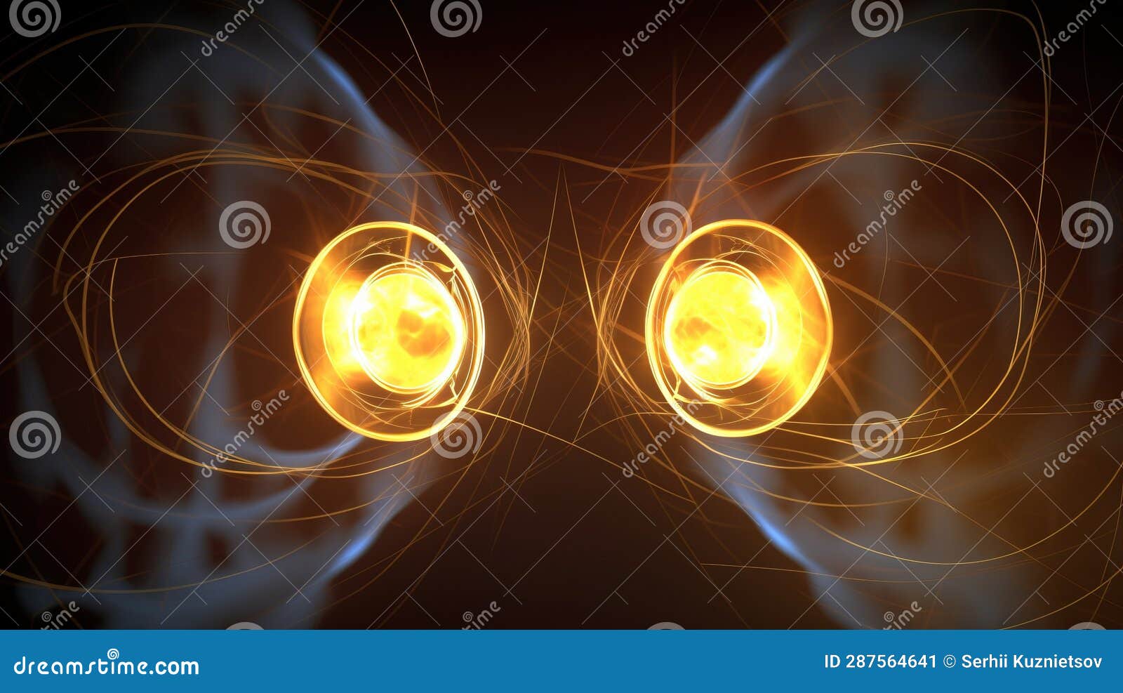 Quantum Entanglement, Scientific Technology Abstract Concept. AI ...