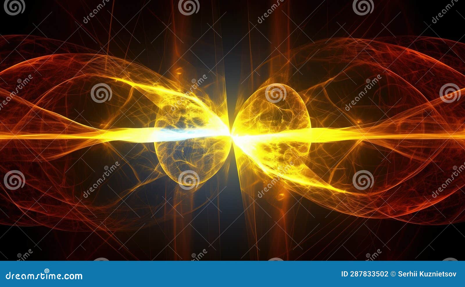 Quantum Entanglement, Scientific Technology Abstract Concept. AI ...