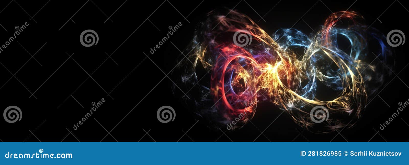 Quantum Entanglement, Scientific Technology Abstract Concept. AI ...