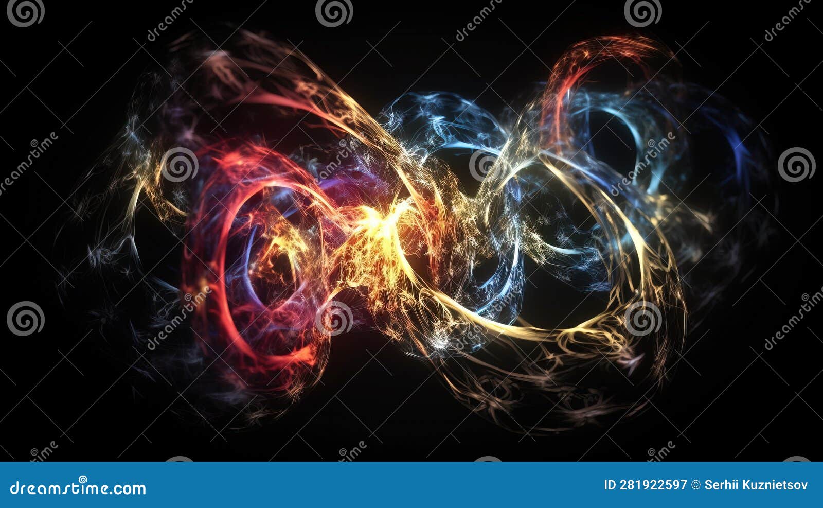 Quantum Entanglement, Scientific Technology Abstract Concept. AI ...