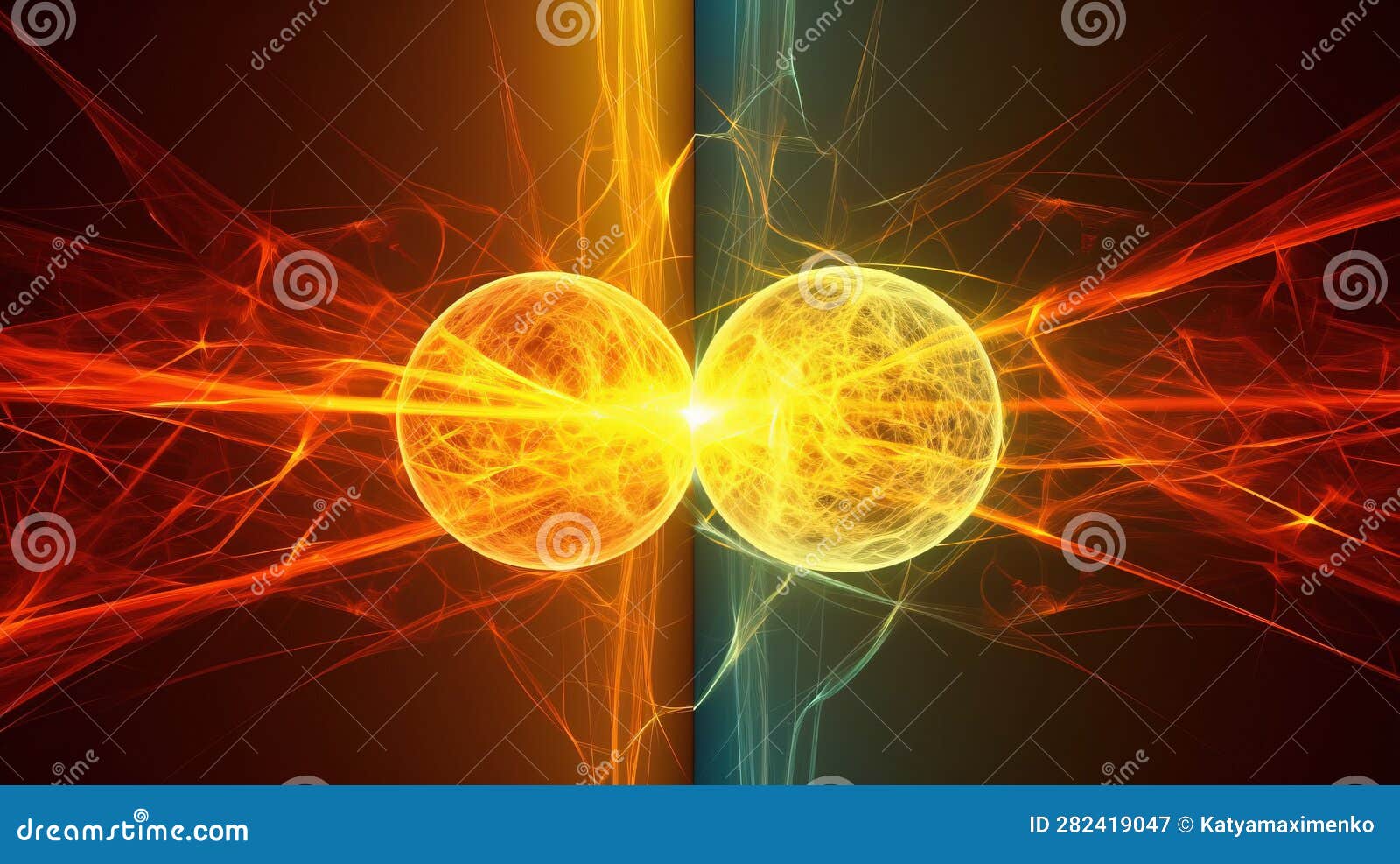 Quantum Entanglement, Scientific Technology Abstract Concept. AI ...