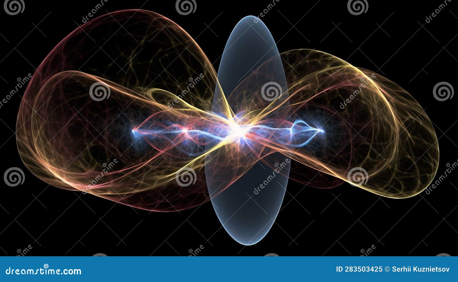 Quantum Entanglement, Scientific Technology Abstract Concept. AI ...