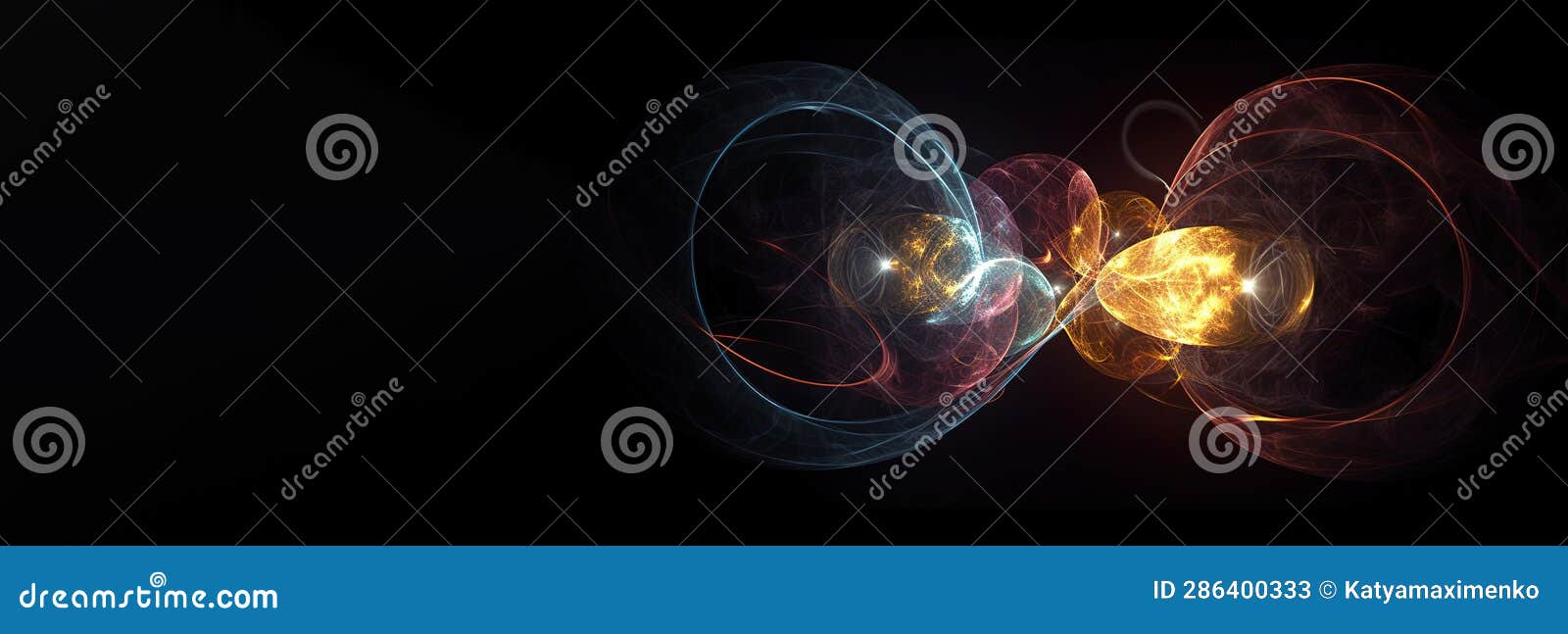 Quantum Entanglement, Scientific Technology Abstract Concept. AI ...