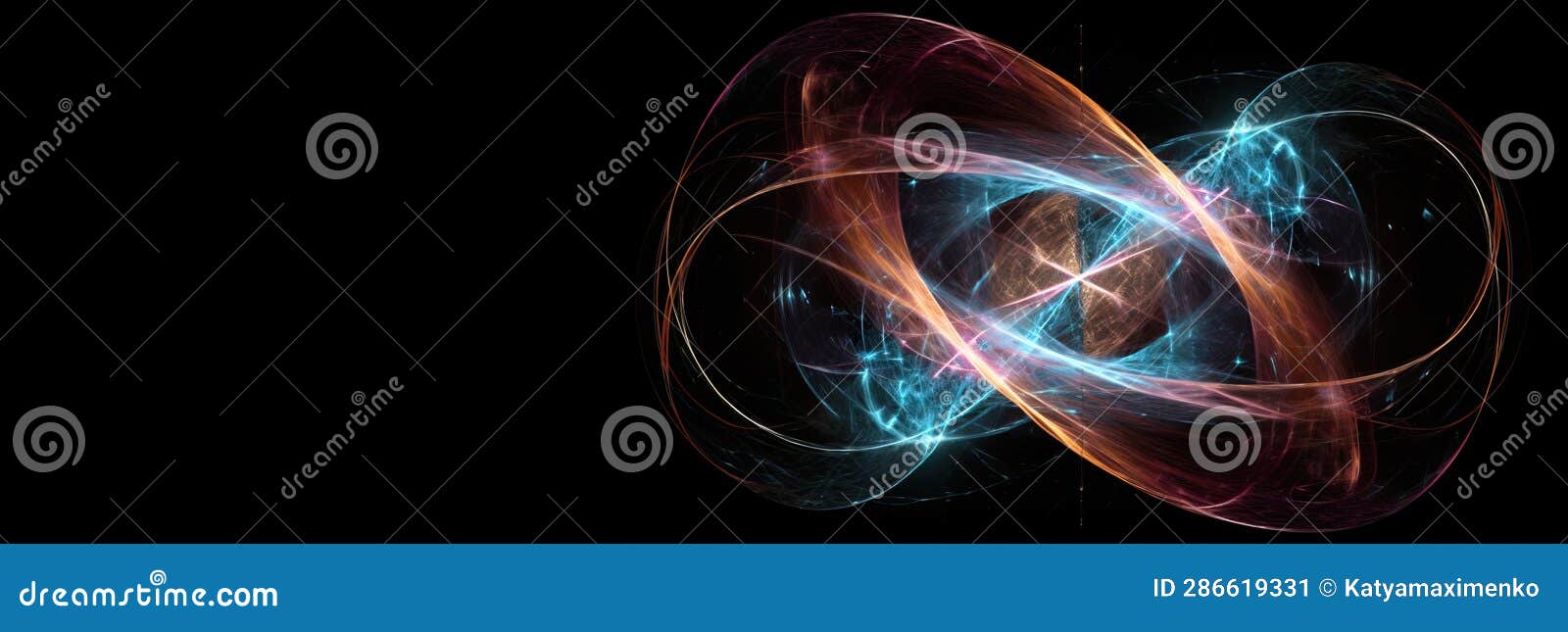 Quantum Entanglement, Scientific Technology Abstract Concept. AI ...