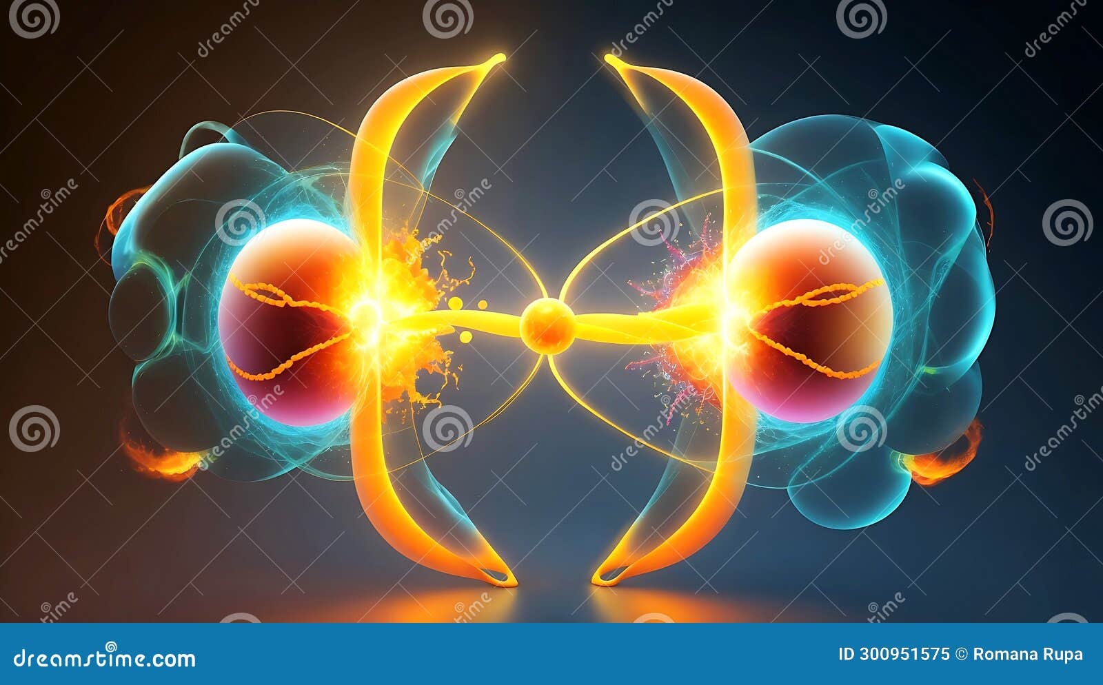 Dark Quantum Harmony Black And White Effect Royalty-Free Stock ...