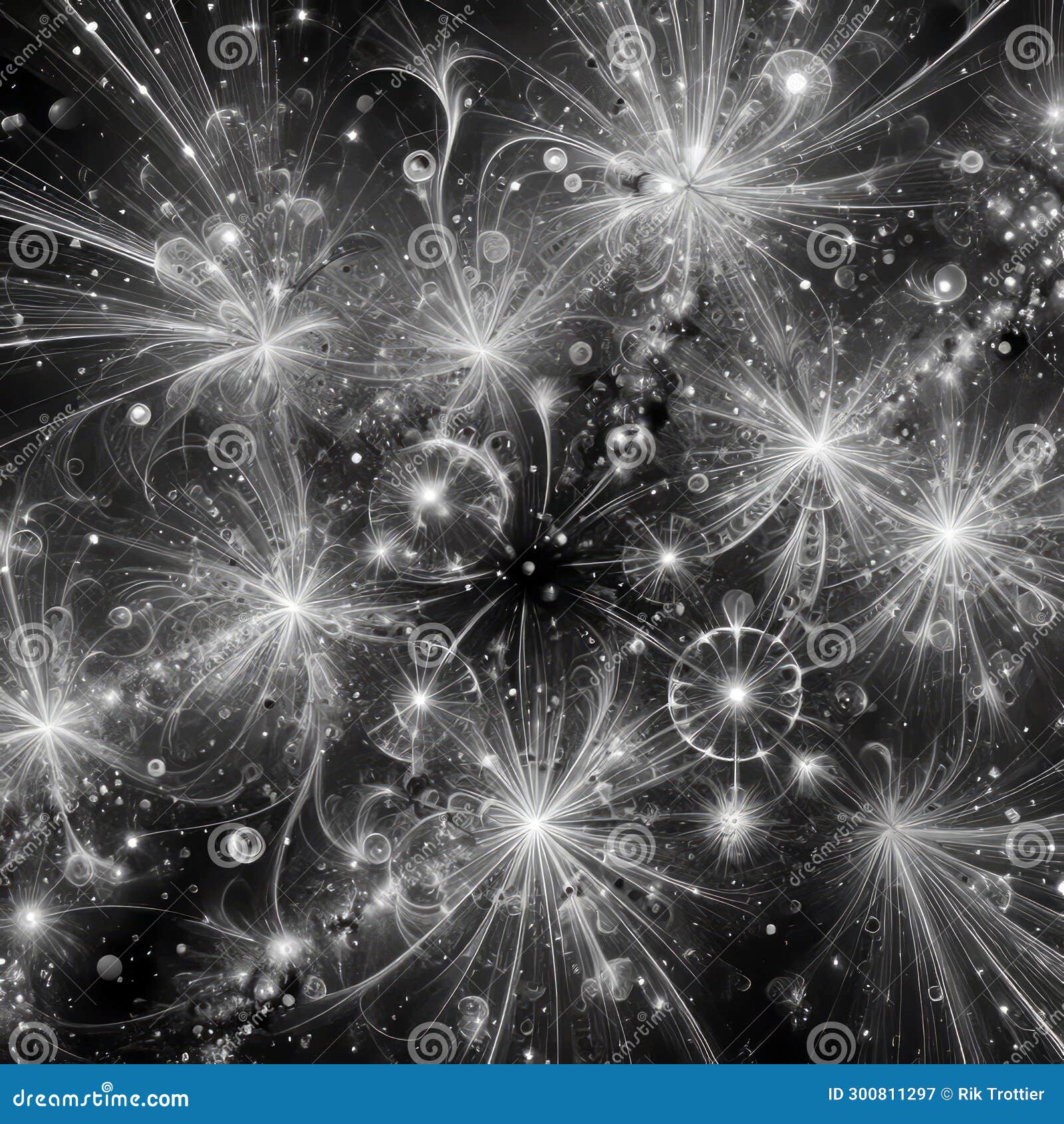 Quantum Fluctuations. Flux of Quantum Particles Stock Illustration ...