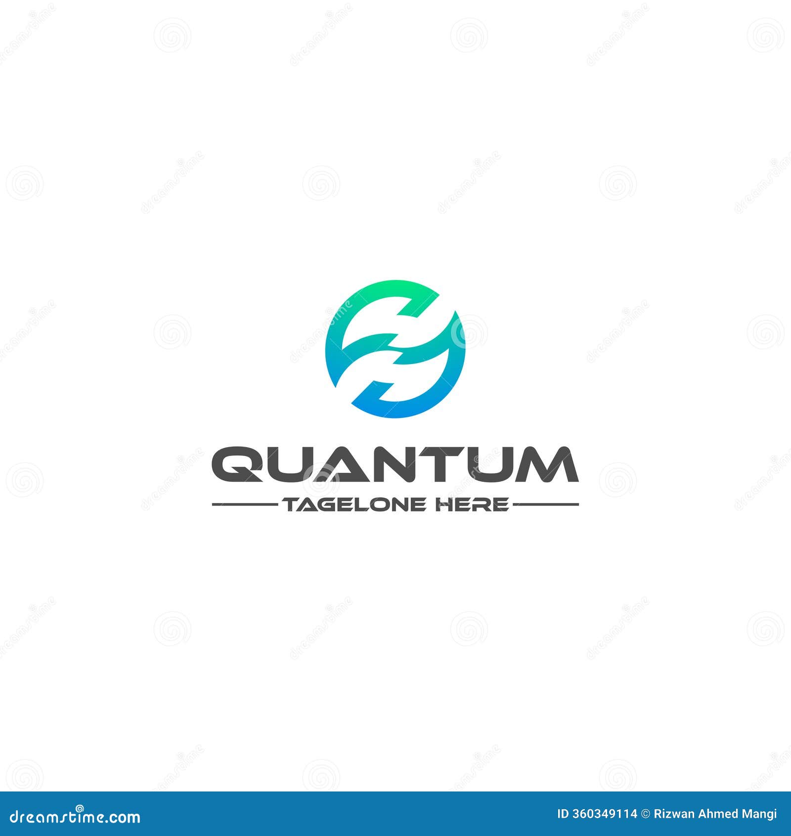 Quantum the Future of Innovation Logo Design Stock Photo - Image of ...