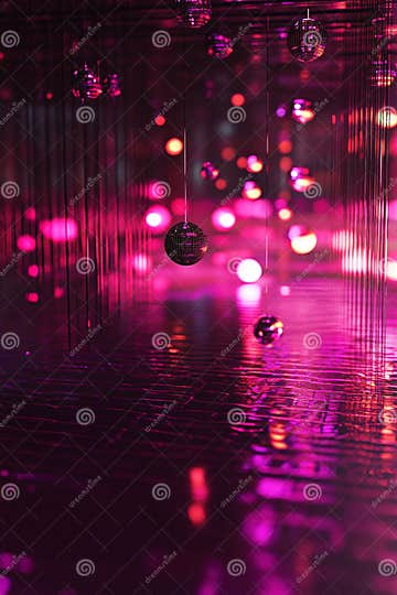 Quantum Grid Matrix with Floating Data Points Particle Effects Stock ...