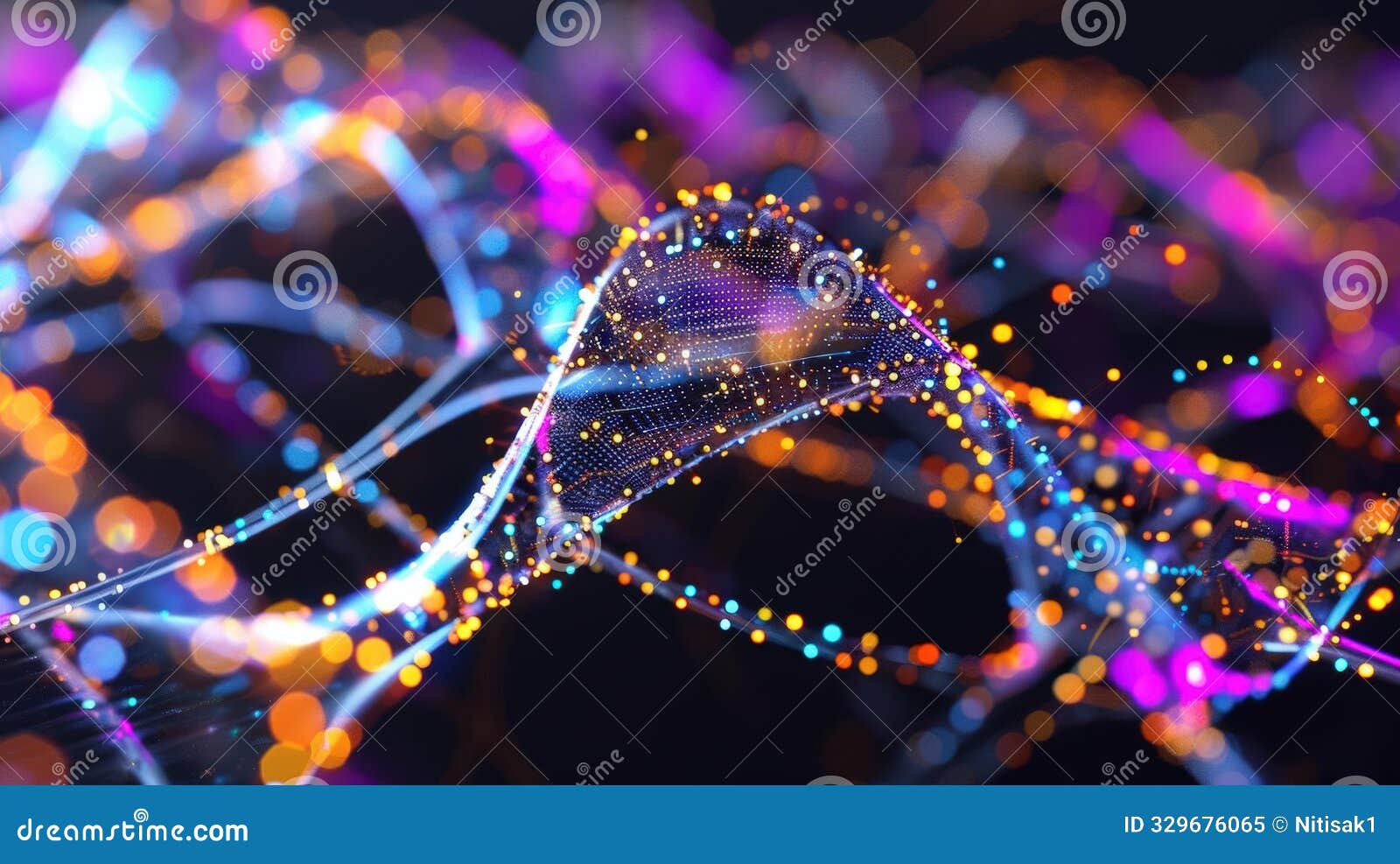 Quantum Internet Entanglement Distribution Stock Illustration ...