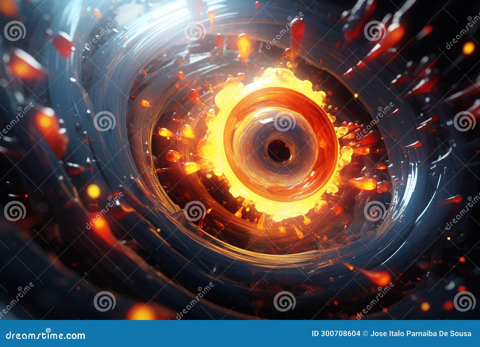 Quantum Leap through Abstract Dimensions Where Stock Illustration ...