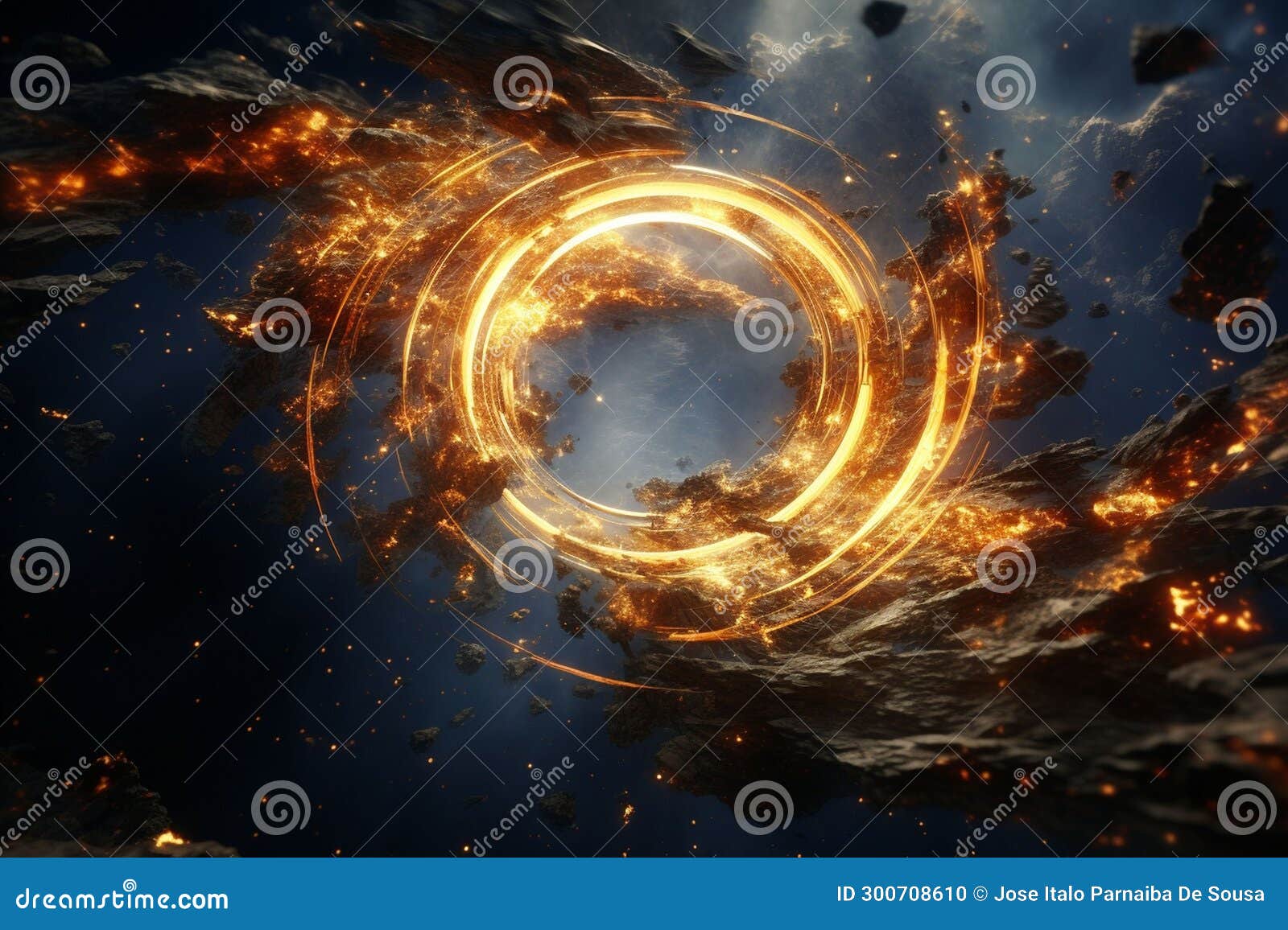 Quantum Leap through Abstract Dimensions Where Stock Illustration ...