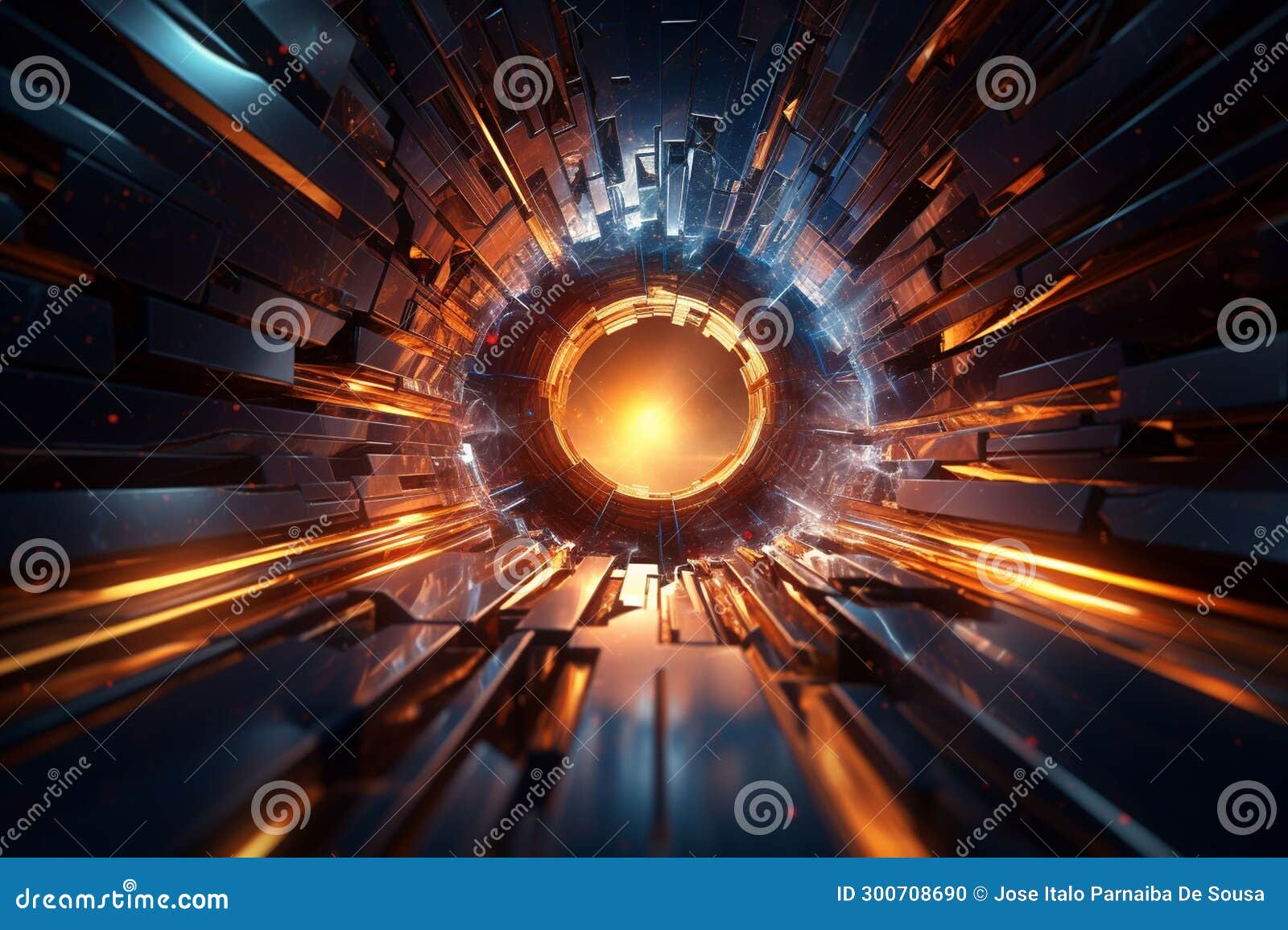 Quantum Leap through the Dimensions of Time Stock Illustration ...