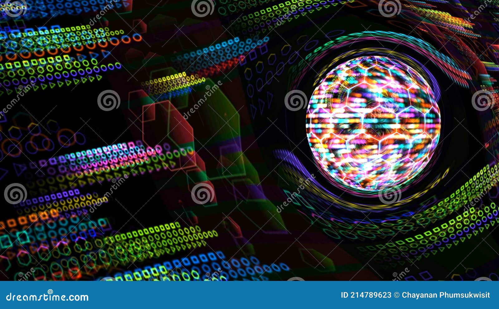 Quantum Massive Gravity Light Blue Core and Futuristic Computer ...