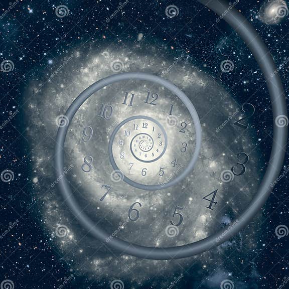 Quantum Mechanics Meets General Relativity. Stock Illustration ...