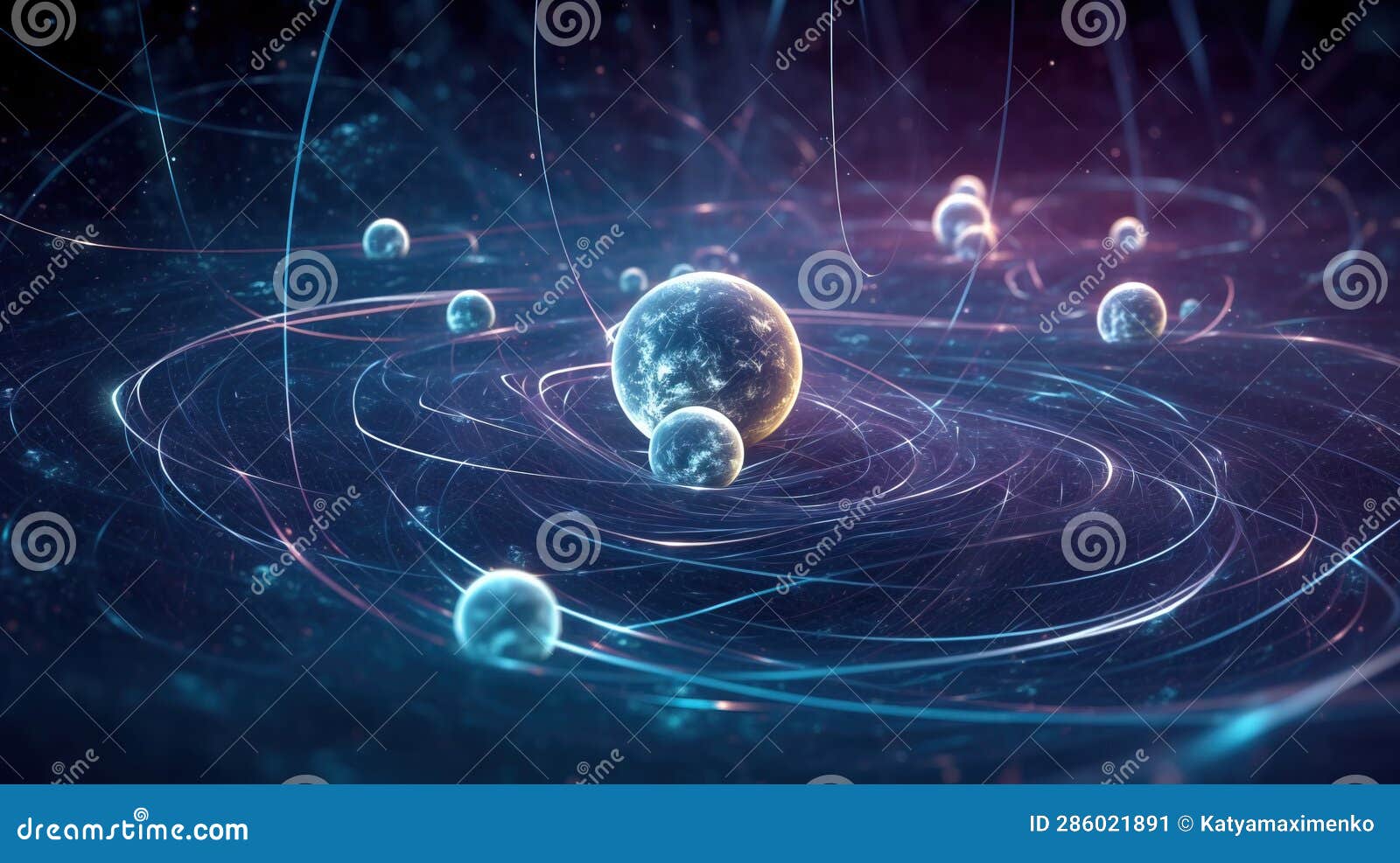 Quantum Mechanics, Scientific Concept of Modern Physics. AI Generated ...