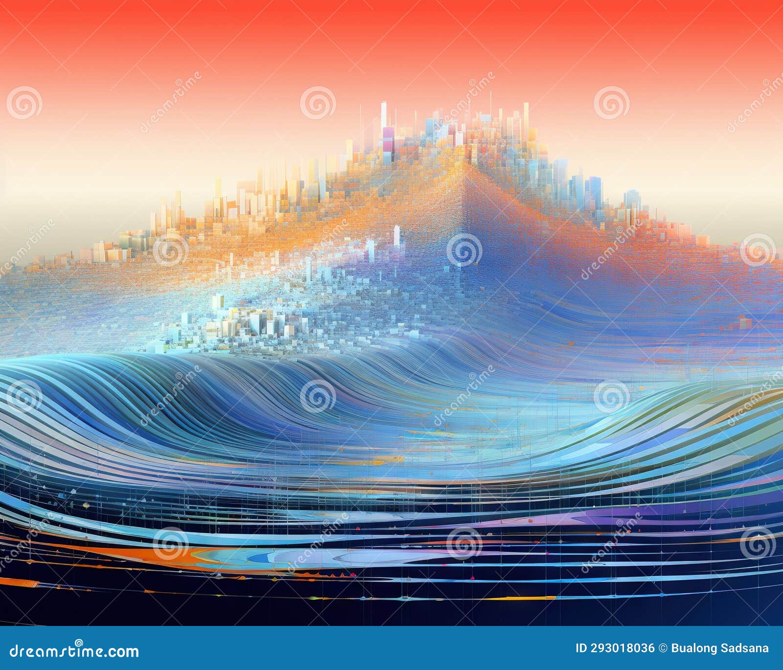 Quantum Mirage is an Abstract Mirage-like Landscape that Combines the ...
