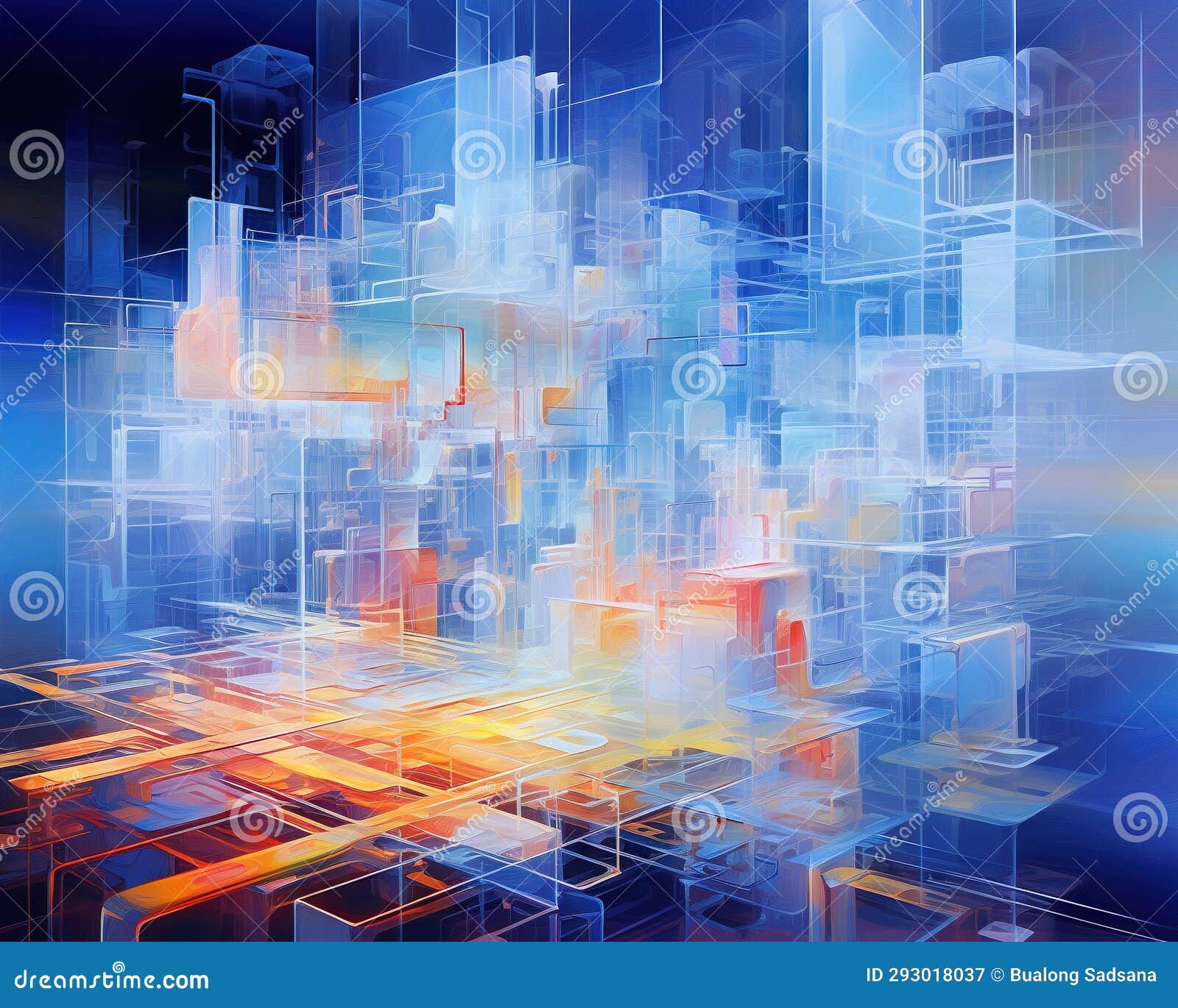 Quantum Mirage is an Abstract Mirage-like Landscape that Combines the ...