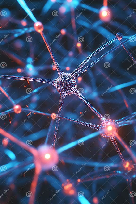 Quantum Neural Network with Synapse Connections Stock Illustration ...