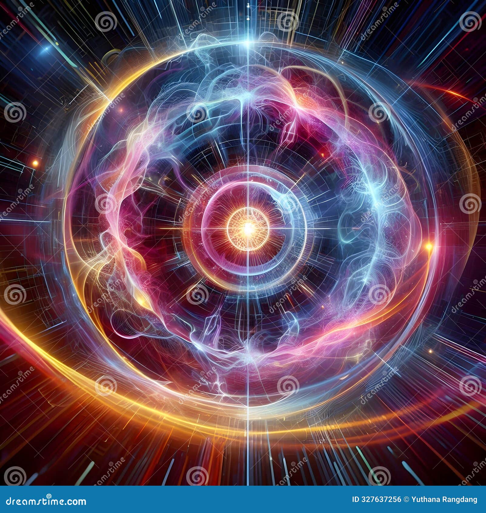 Quantum Nexus: Futuristic Laboratory With Cutting-Edge Quantum Computing Machine Stock Photo ...