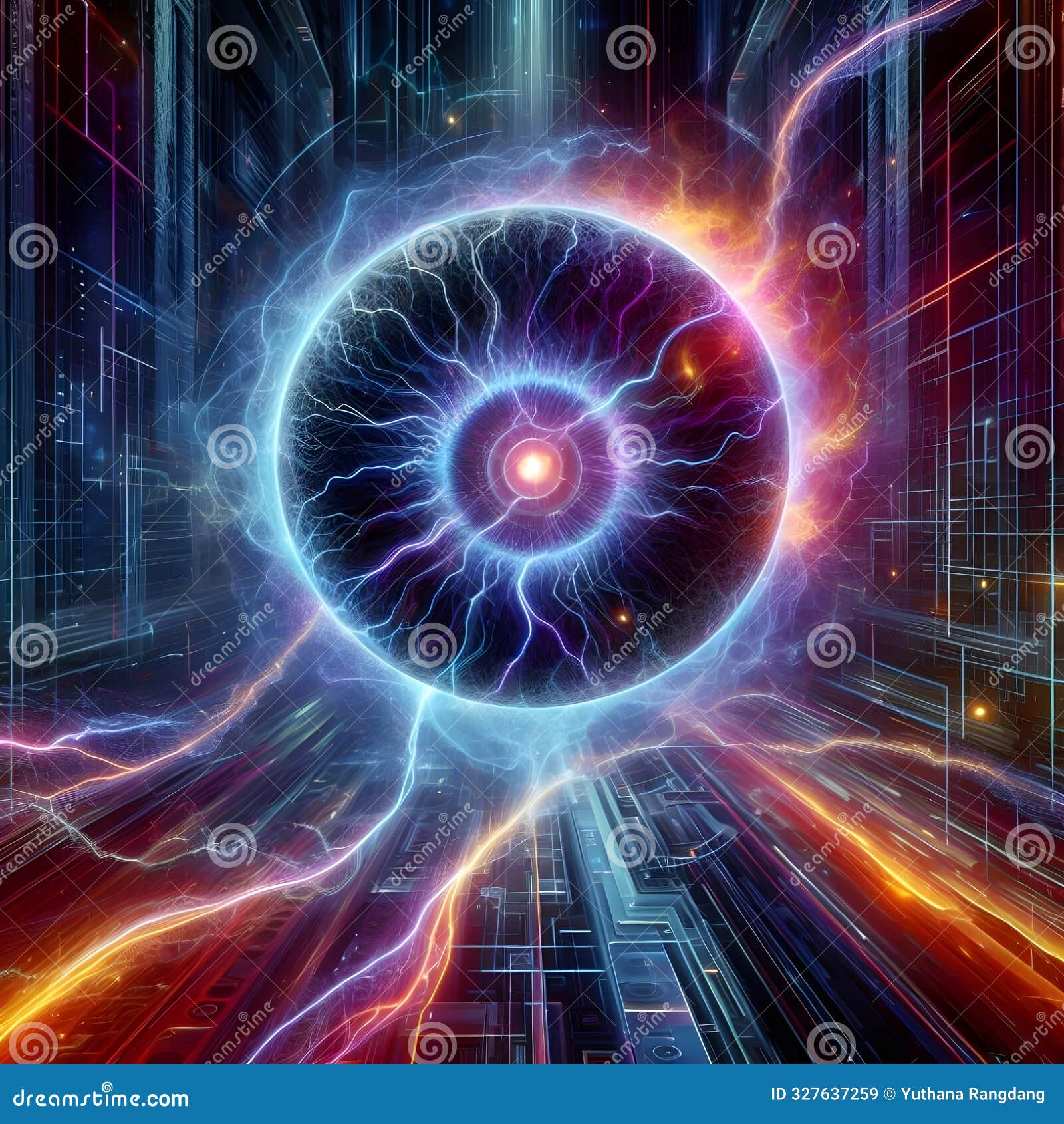 Quantum Nexus: Futuristic Laboratory With Cutting-Edge Quantum Computing Machine Stock Photo ...