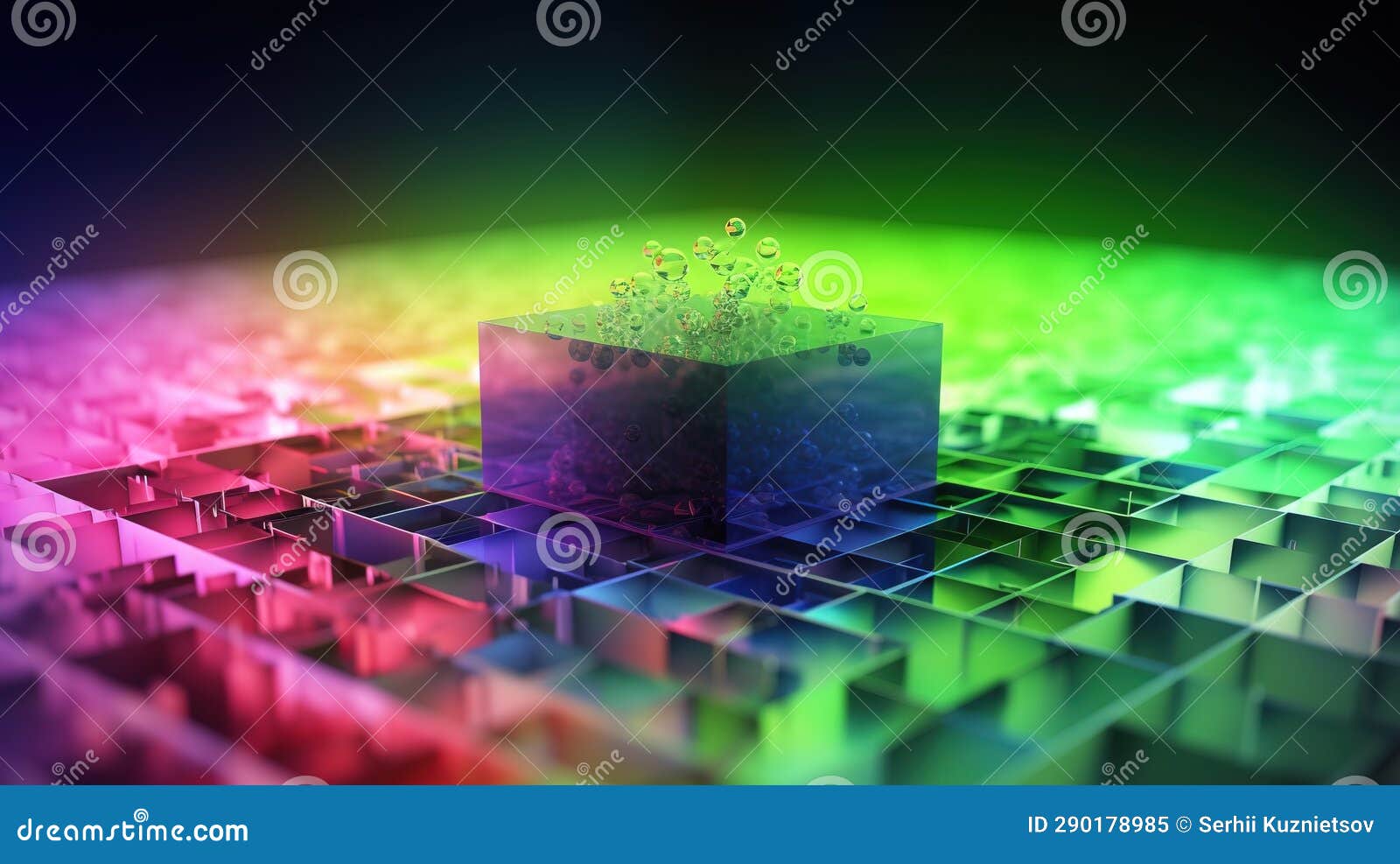 Quantum Optics, Modern Physics Laser Beam Scientific Concept. AI ...