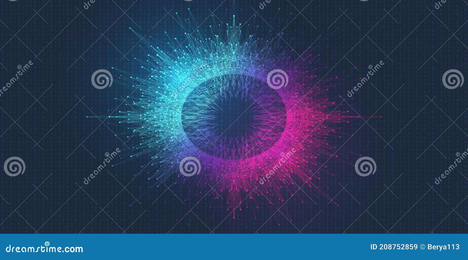 Quantum Physics. Quantum Computing Systems. Deep Learning Artificial Intelligence Stock Vector ...
