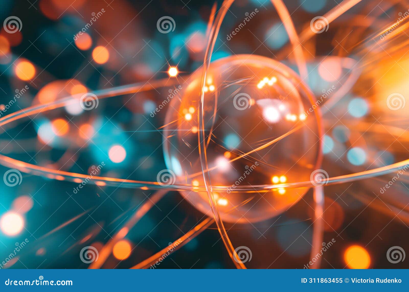 Quantum physics concept stock image. Image of structure - 311863455