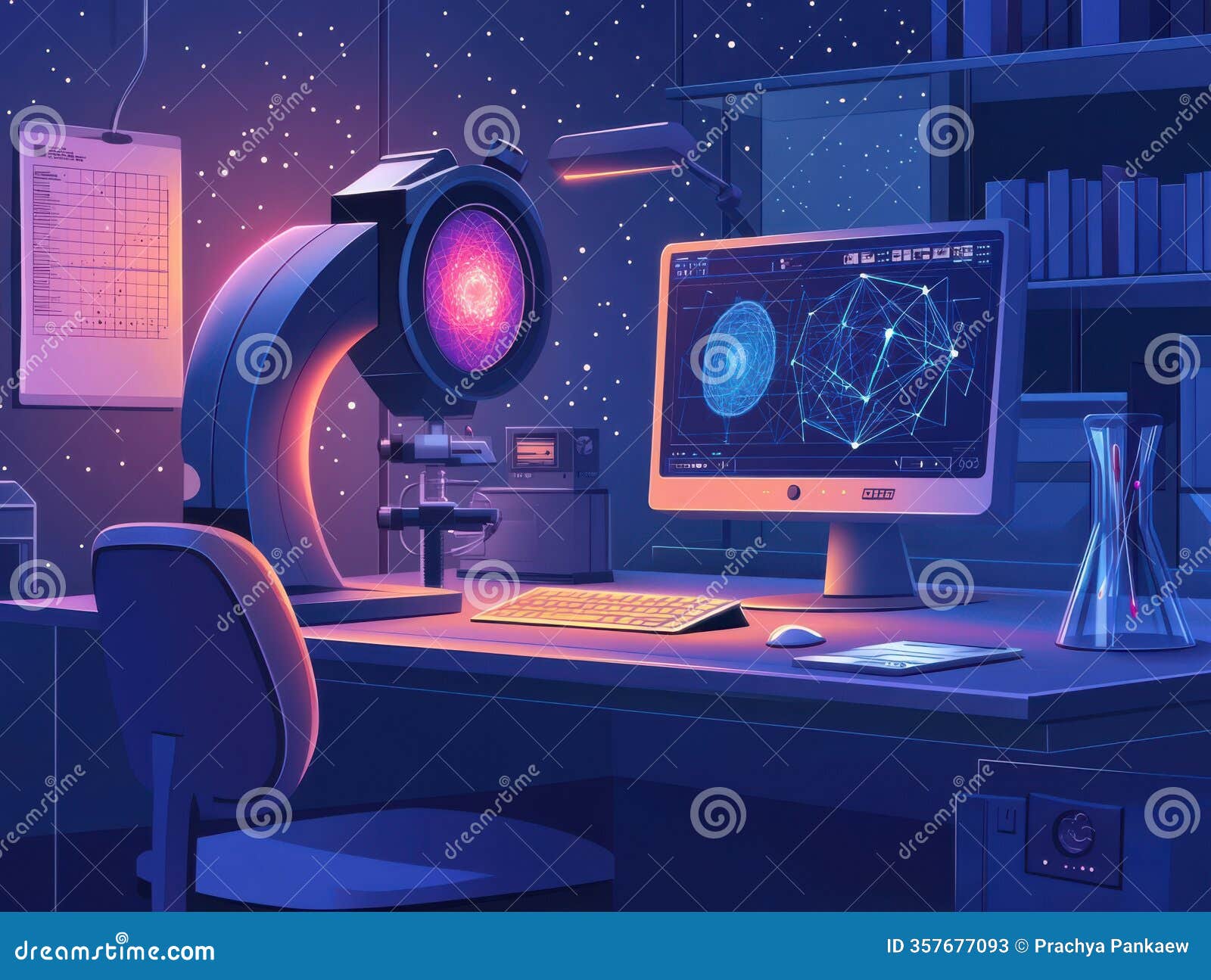 Quantum Physics Experiment Setup Particle Lab Digital Art Scientific ...