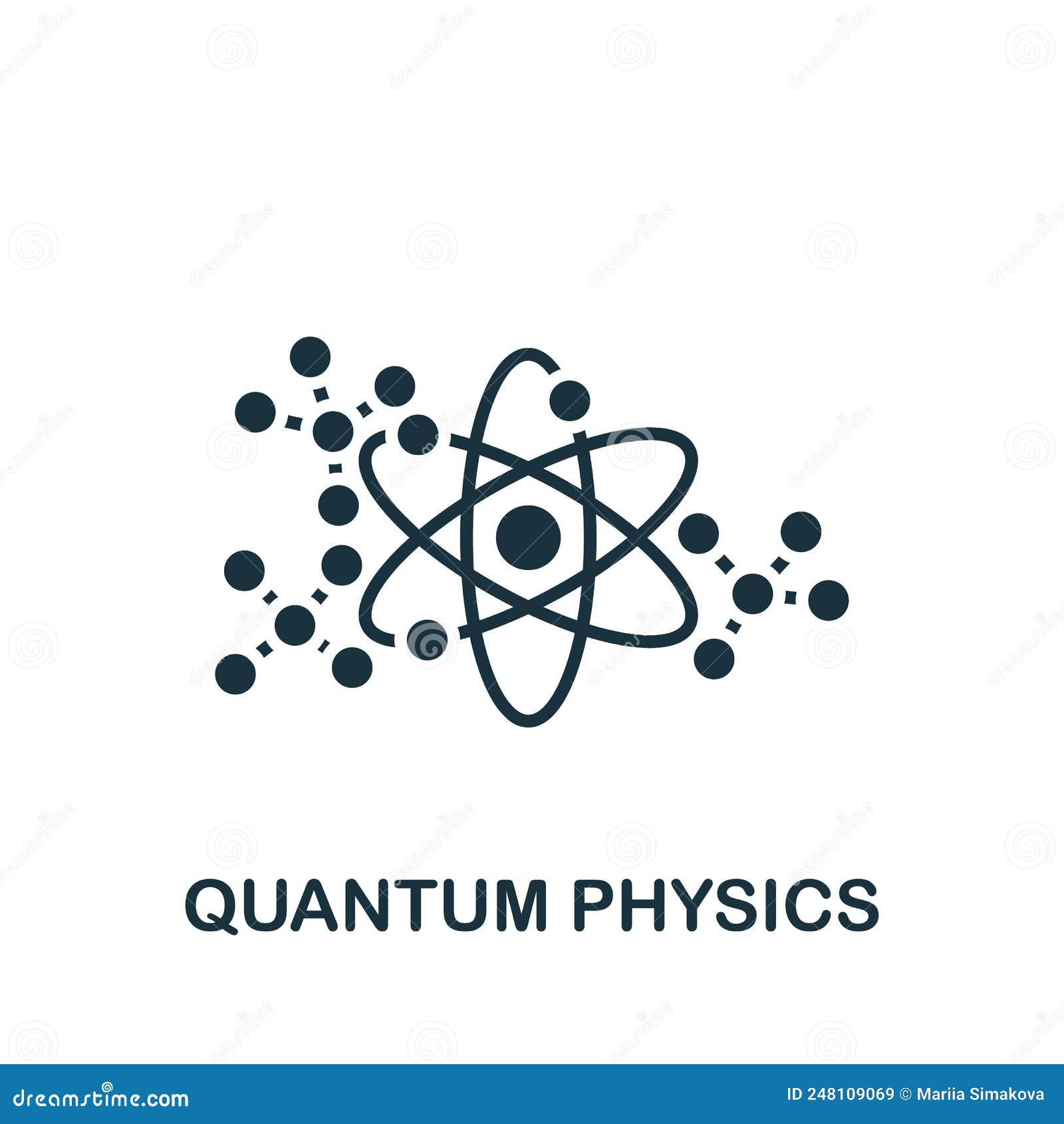 Quantum Physics Icon. Monochrome Simple Science Icon for Templates, Web ...