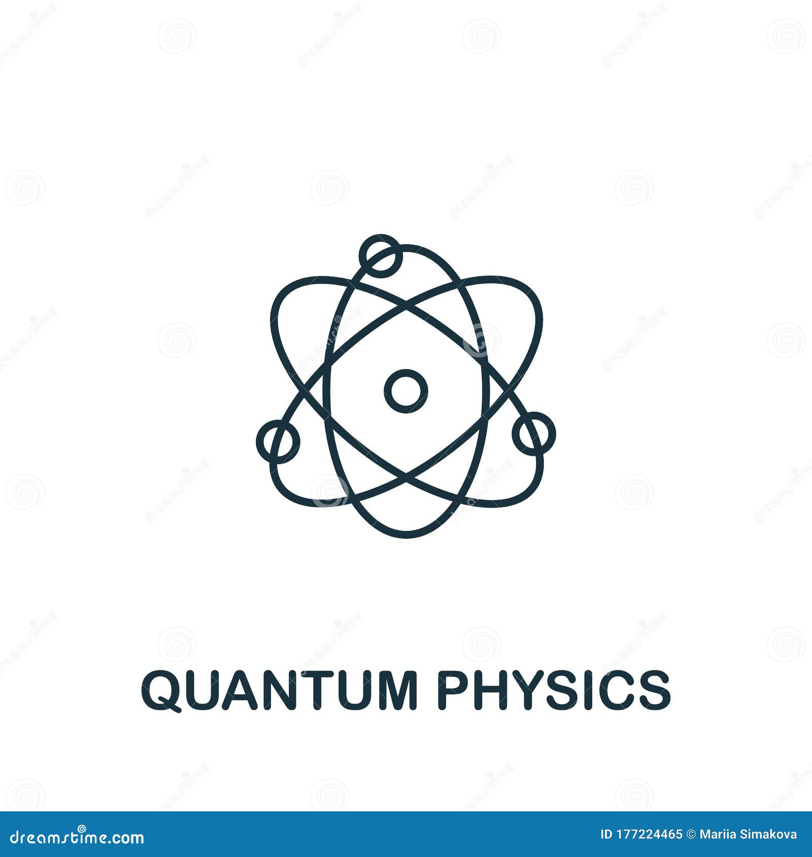 Quantum Physics Icon from Science Collection. Simple Line Element ...