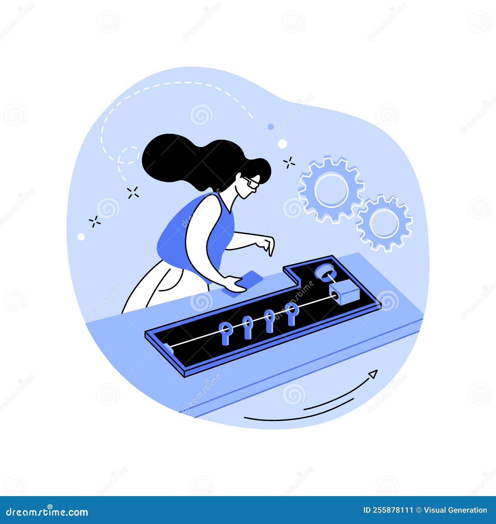 Quantum Physics Isolated Cartoon Vector Illustrations. Stock Vector ...