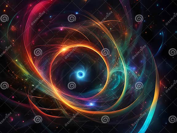 Quantum Physics through Visual Expression Stock Illustration ...