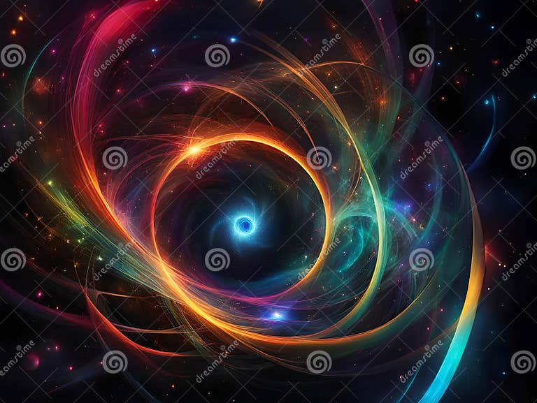 Quantum Physics through Visual Expression Stock Illustration ...