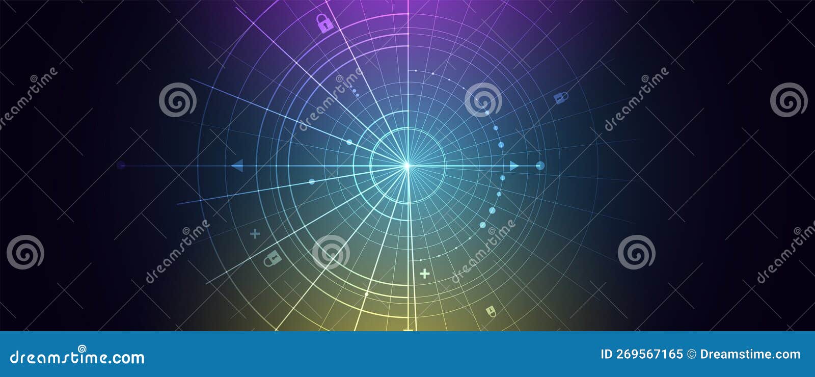 Quantum Processing. Deep Learning Artificial Intelligence. Future New ...