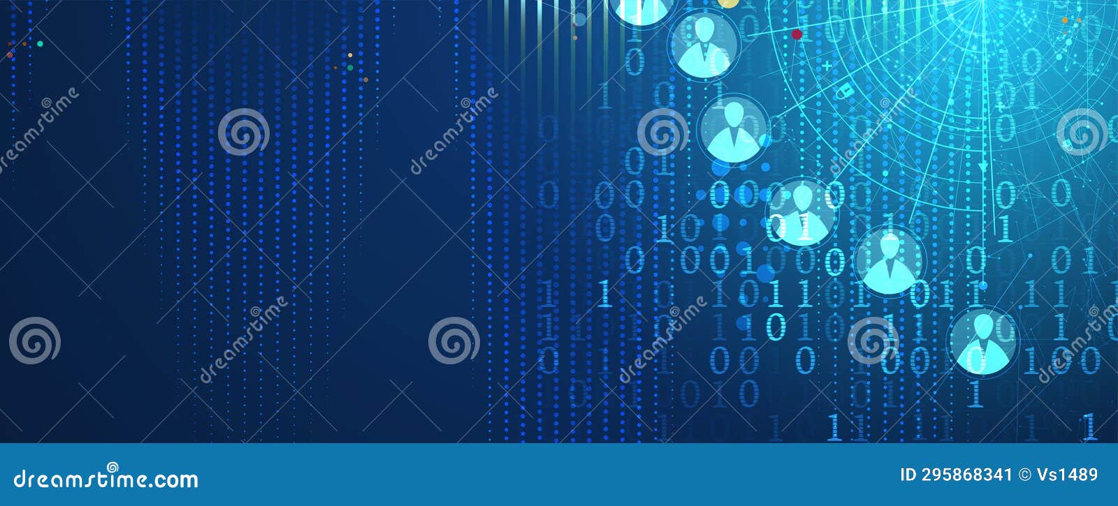 Quantum Processing. Deep Learning Artificial Intelligence. Future New ...