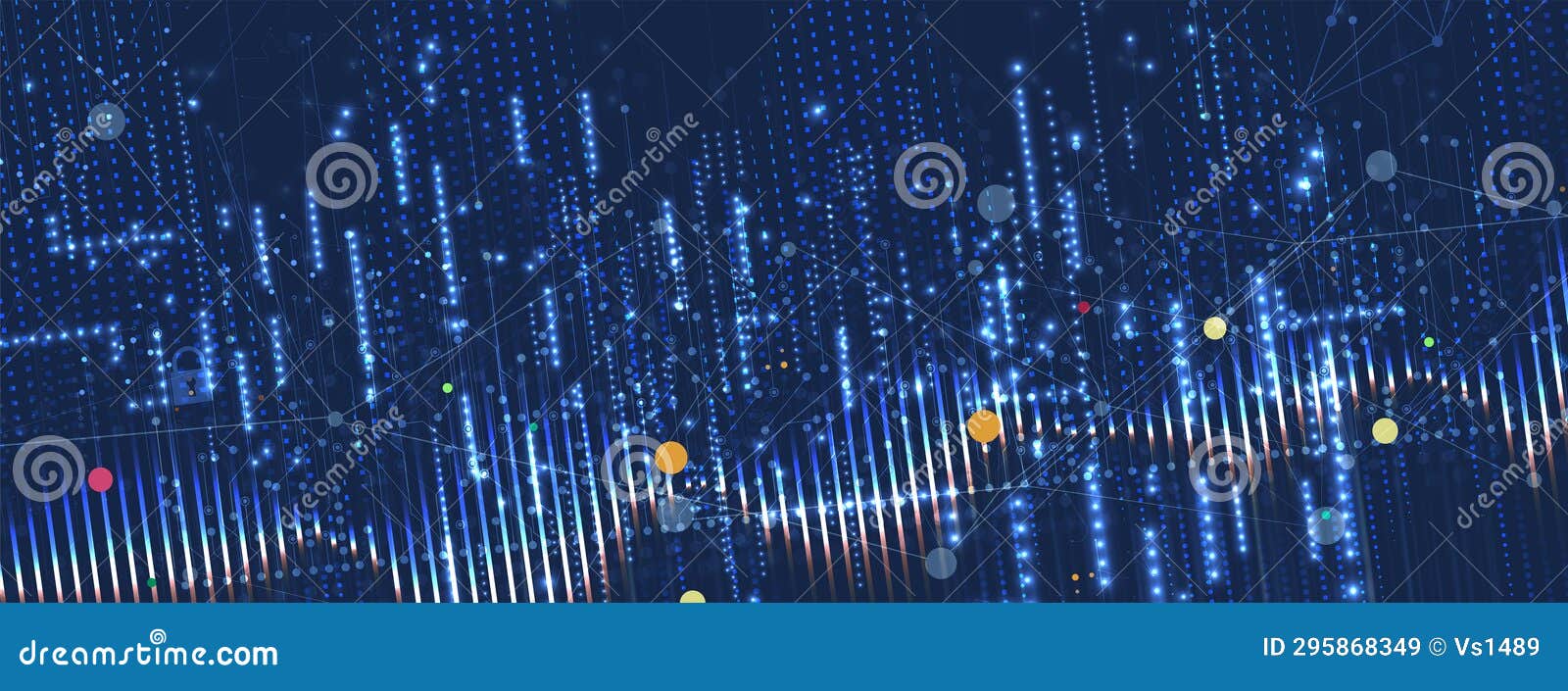 Quantum Processing. Deep Learning Artificial Intelligence. Future New ...