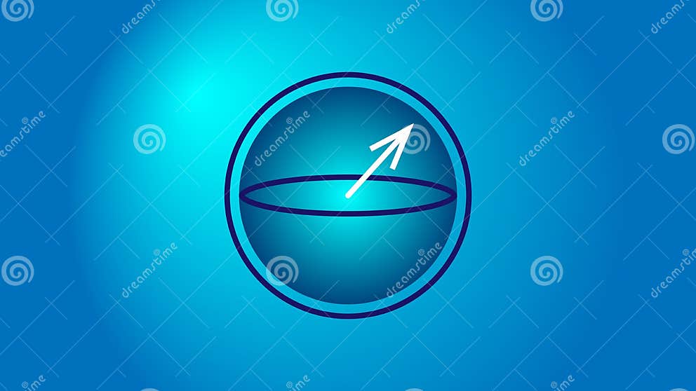 Quantum Qubit in Superposition State, Bloch Sphere, Visualisation of ...