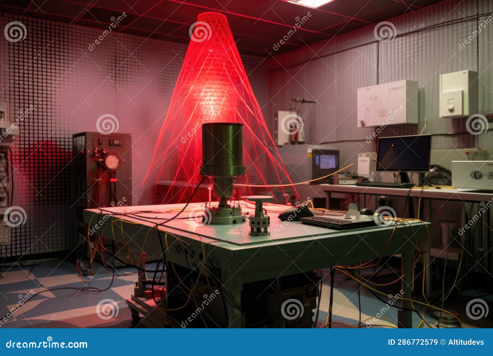Quantum Radar Antenna in a Research Laboratory Stock Image - Image of ...