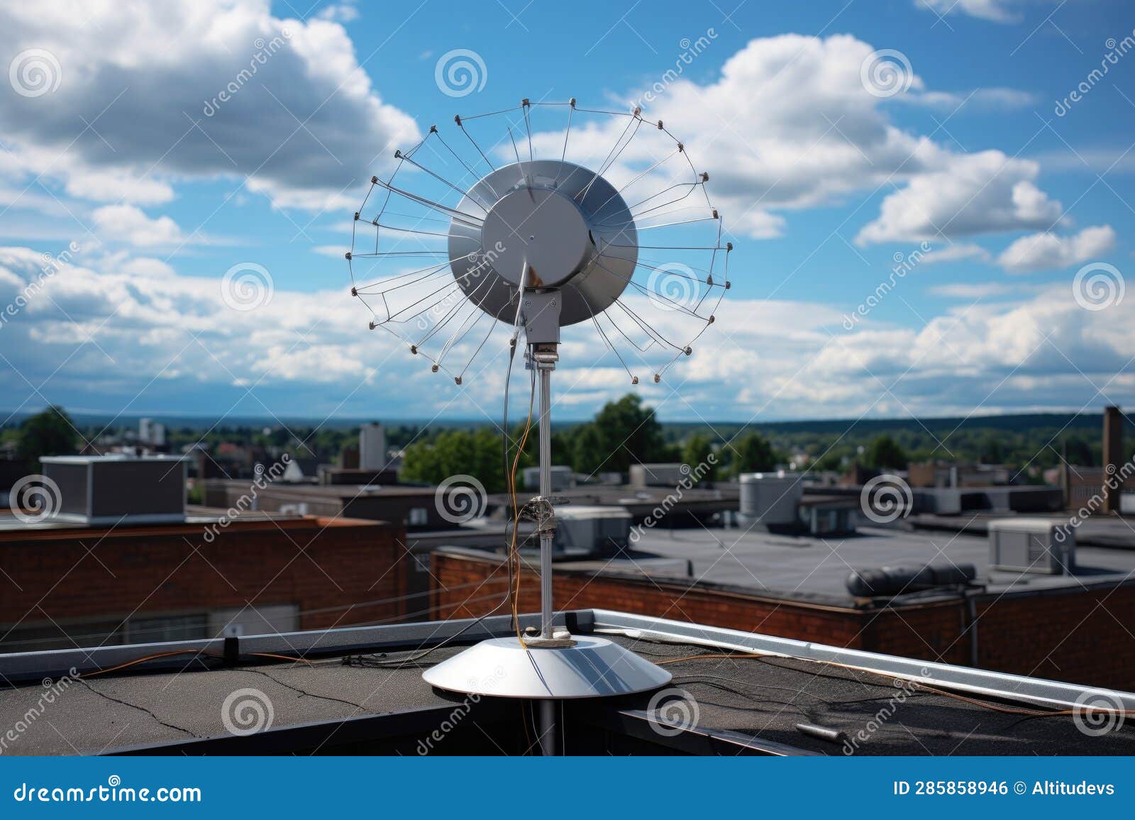 Rooftop Tv Antenna Stock Illustration | CartoonDealer.com #319396027