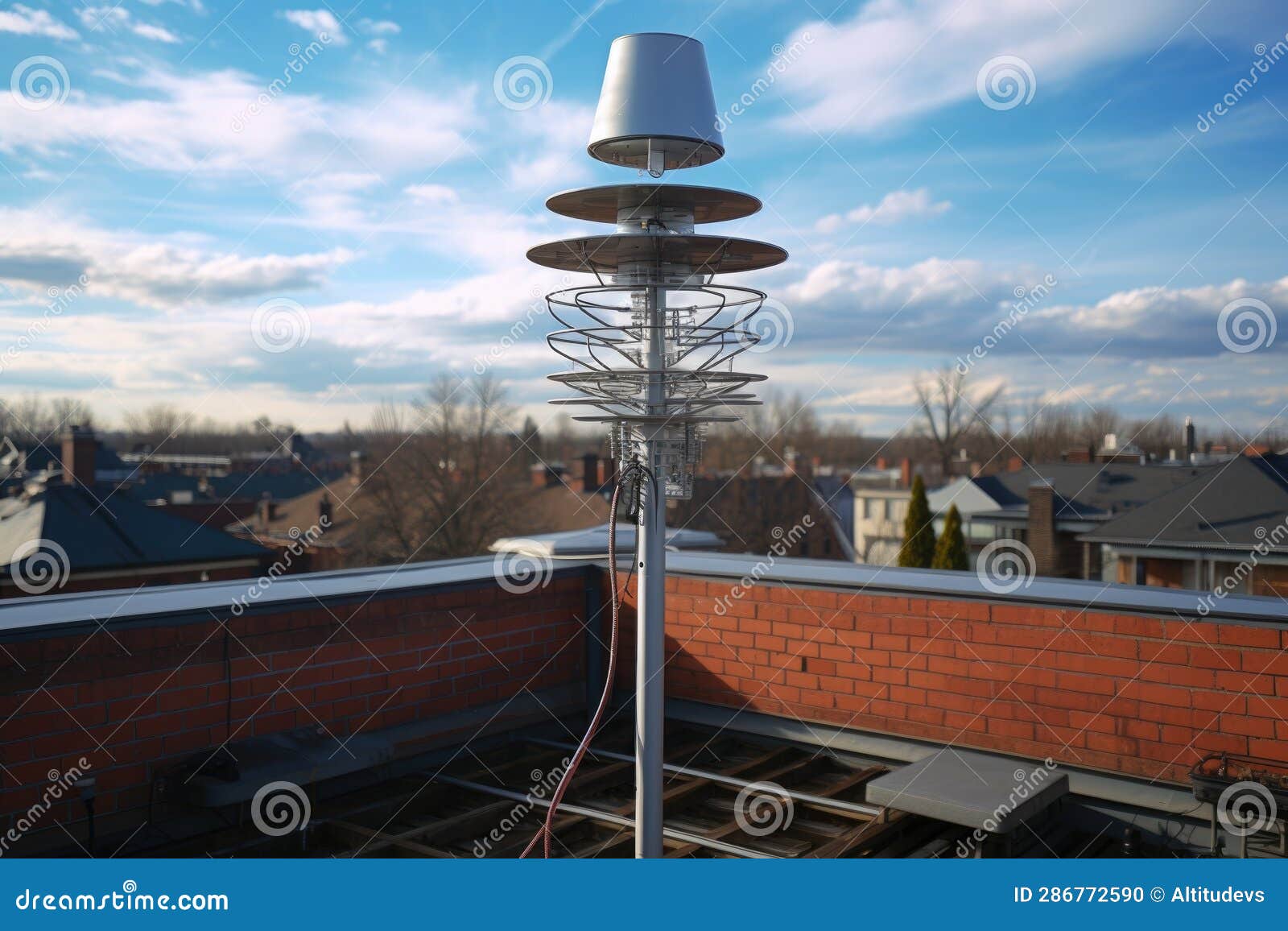 Rooftop Tv Antenna Stock Illustration | CartoonDealer.com #319396027