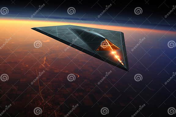 Quantum Radar Detection of Stealth Aircraft Stock Image - Image of ...