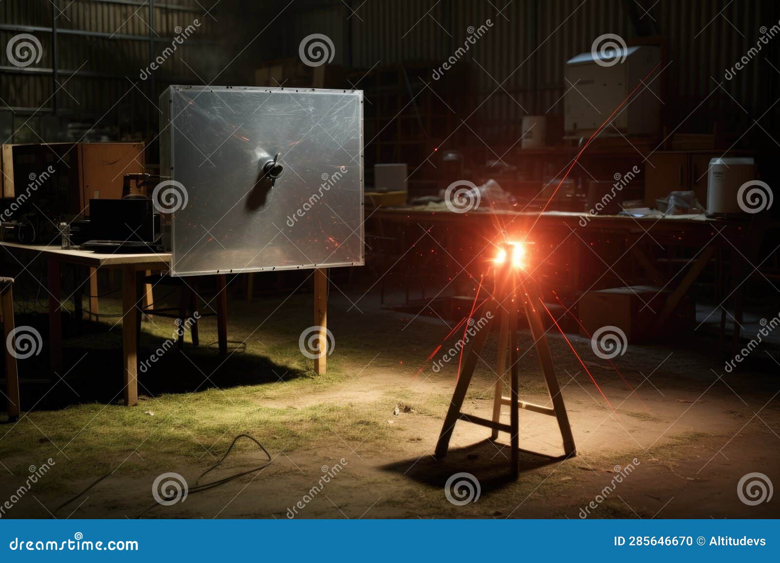Quantum Radar System in Action, Detecting Objects Stock Photo - Image ...