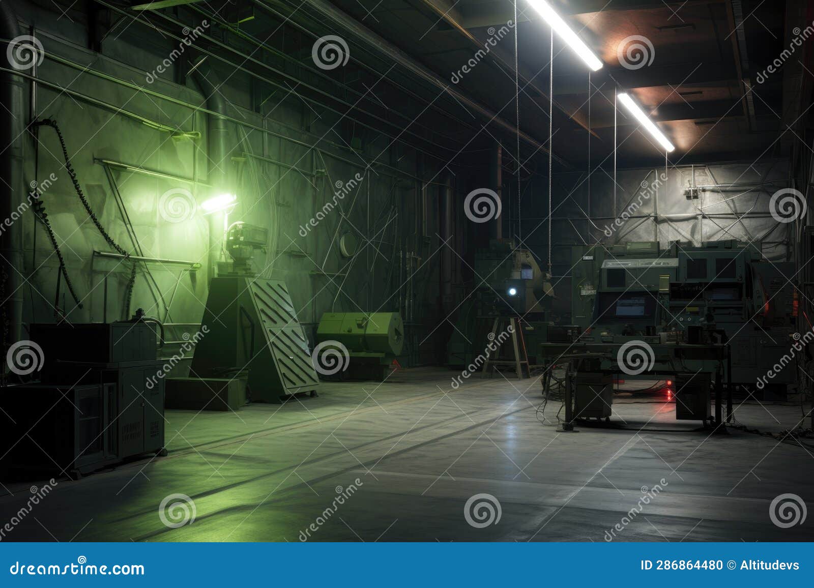 Quantum Radar System in a Military Facility Stock Illustration ...