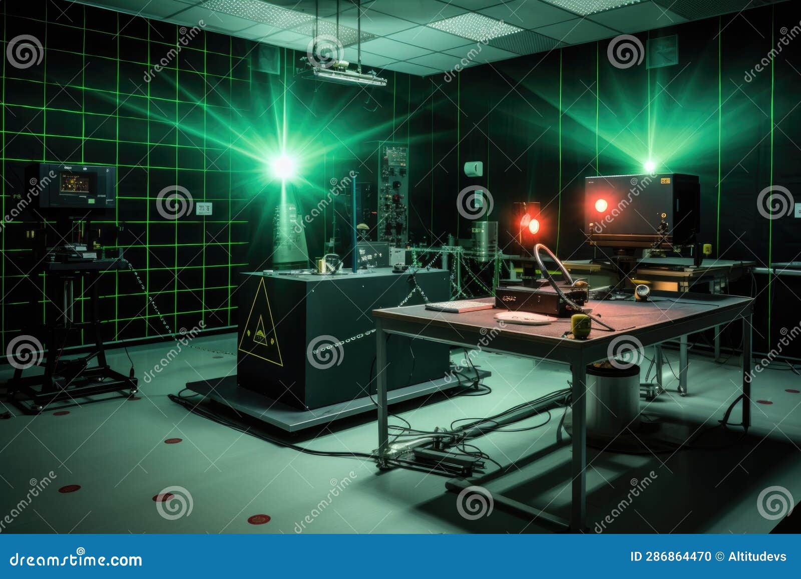 Quantum Radar System in a Secure Laboratory Stock Illustration ...