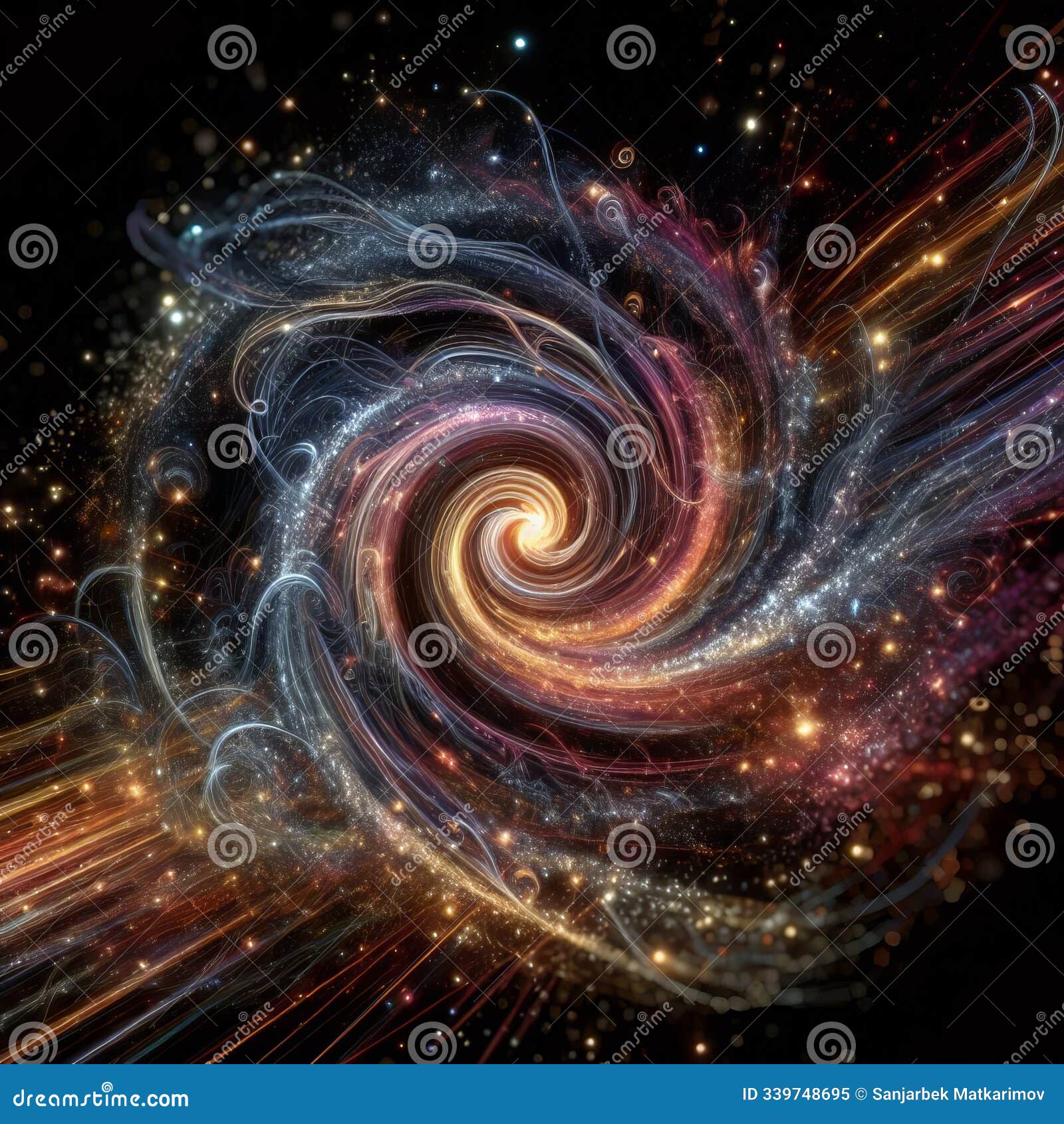 Quantum Ripple Vortex Splatter A Splatter That Forms A Swirling Royalty ...