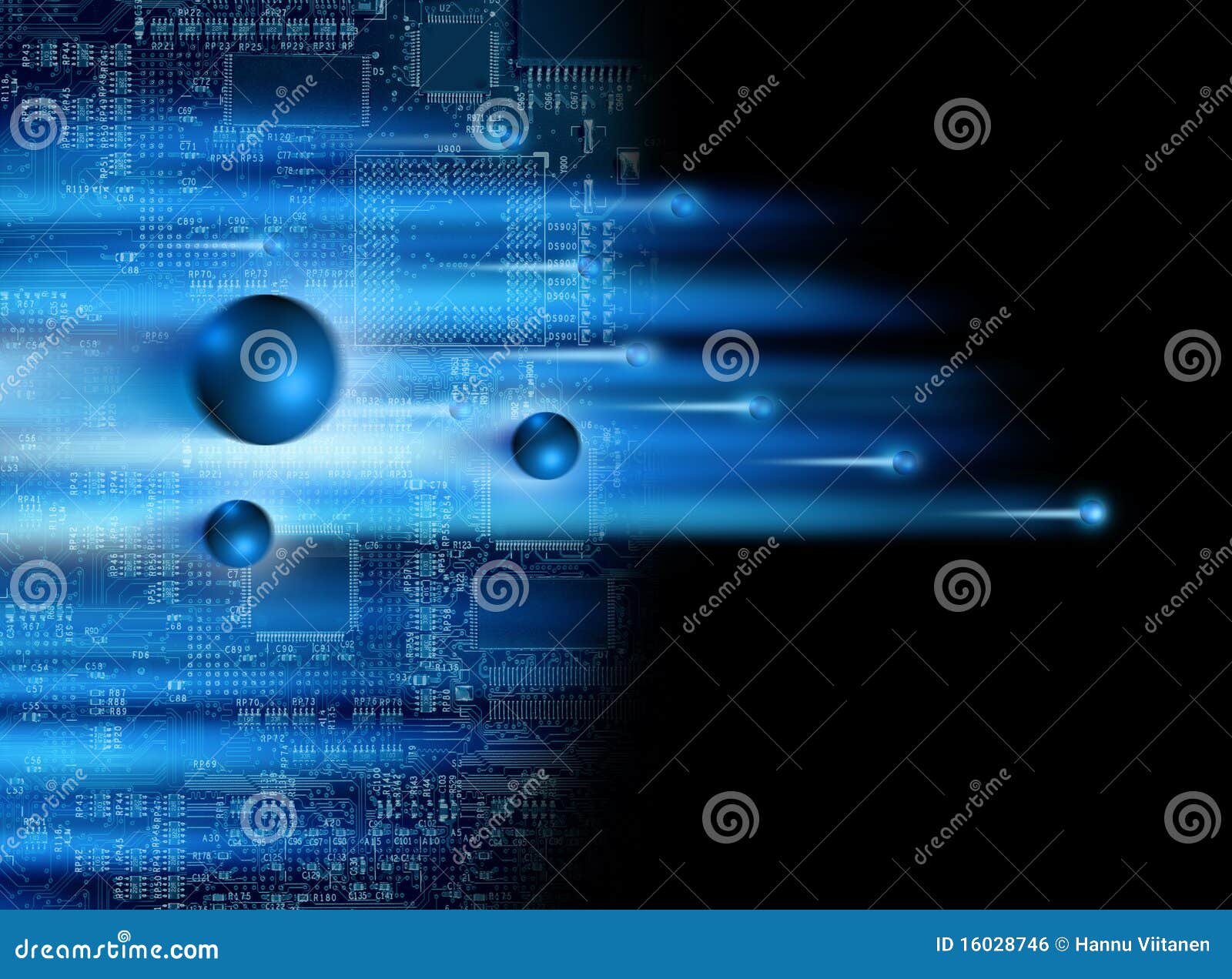 Quantum speed circuits stock illustration. Illustration of quark - 16028746