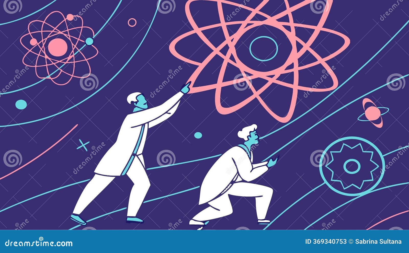 Quantum Superposition Cat In Box Vector Illustration | CartoonDealer ...