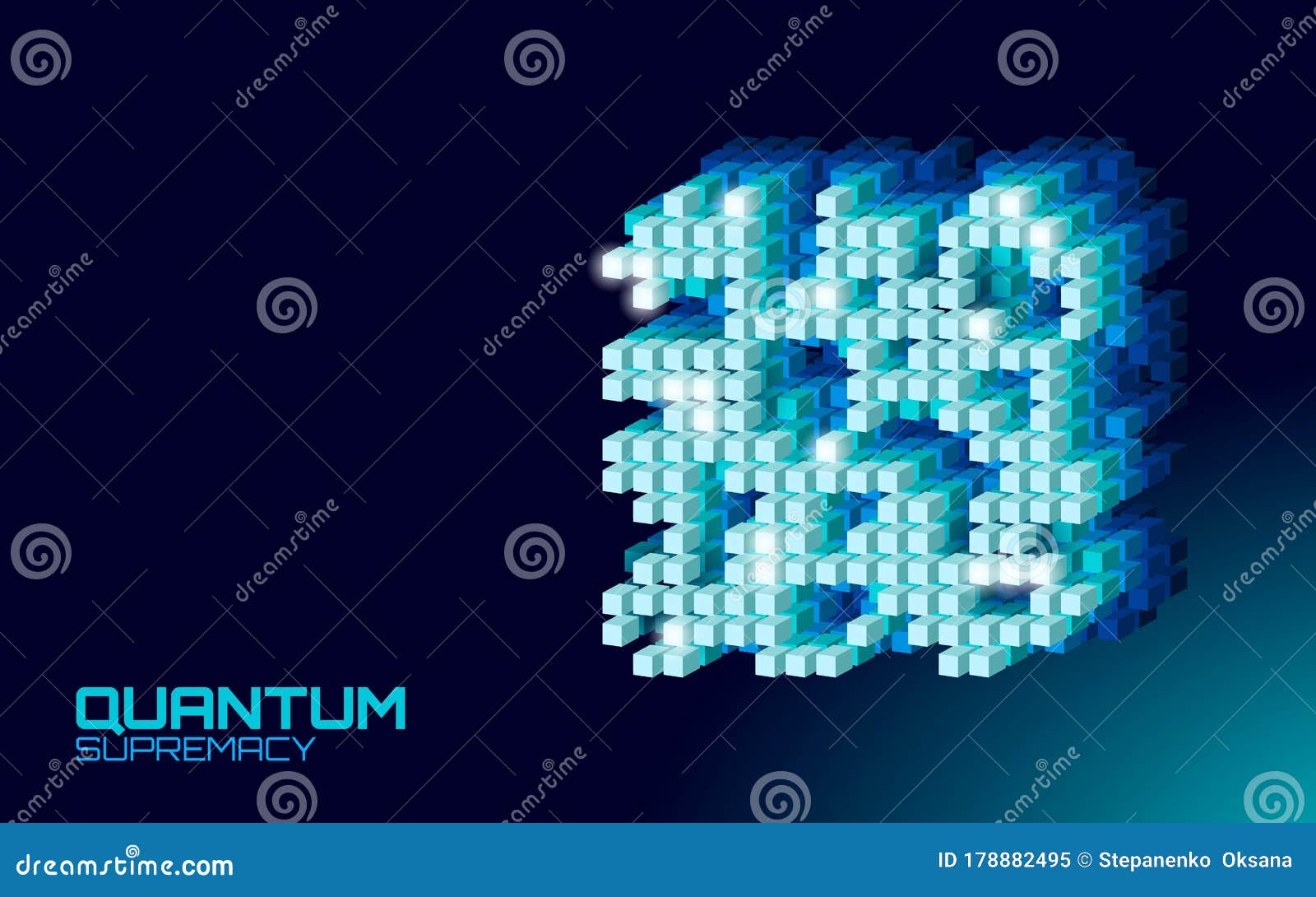 Quantum Supremacy High Performance Computer. Modern Technology Fast ...